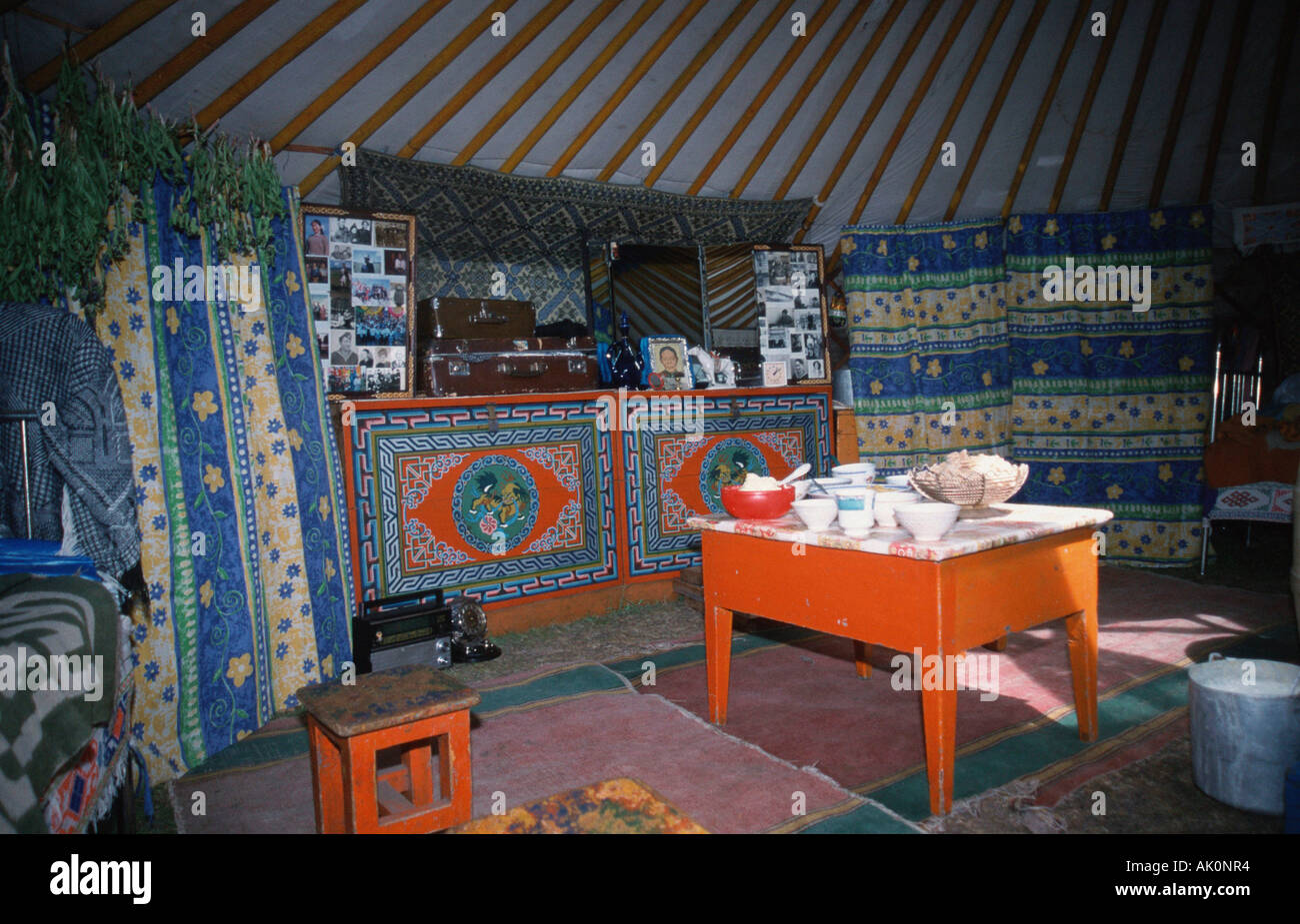 Mongolian ger interior hi-res stock photography and images - Alamy