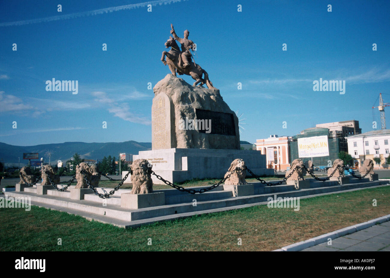 Sukhbaatar statue on square hi-res stock photography and images - Alamy