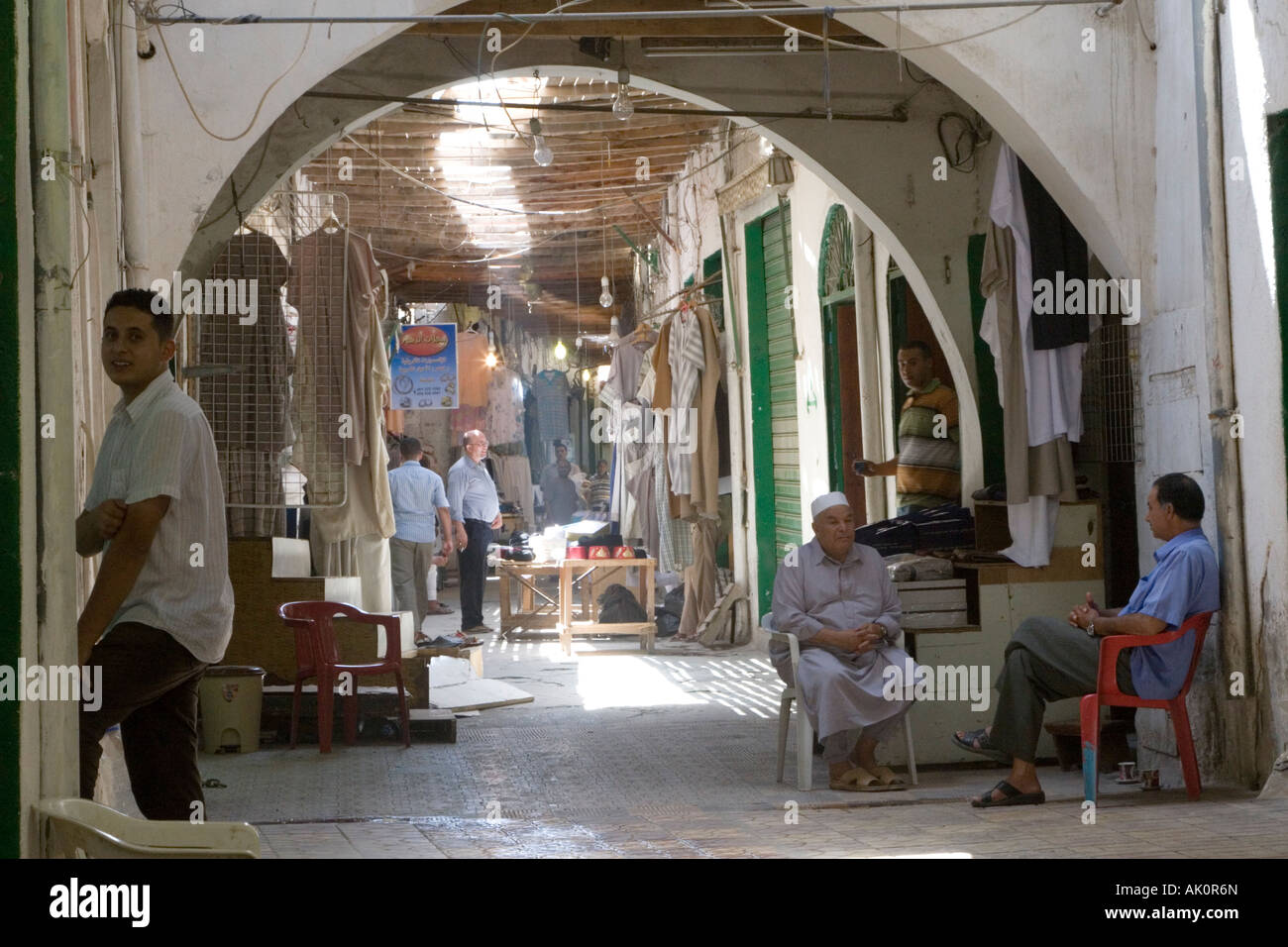 Tripoli, Libya. Street Scene, Covered Market Stock Photo - Alamy