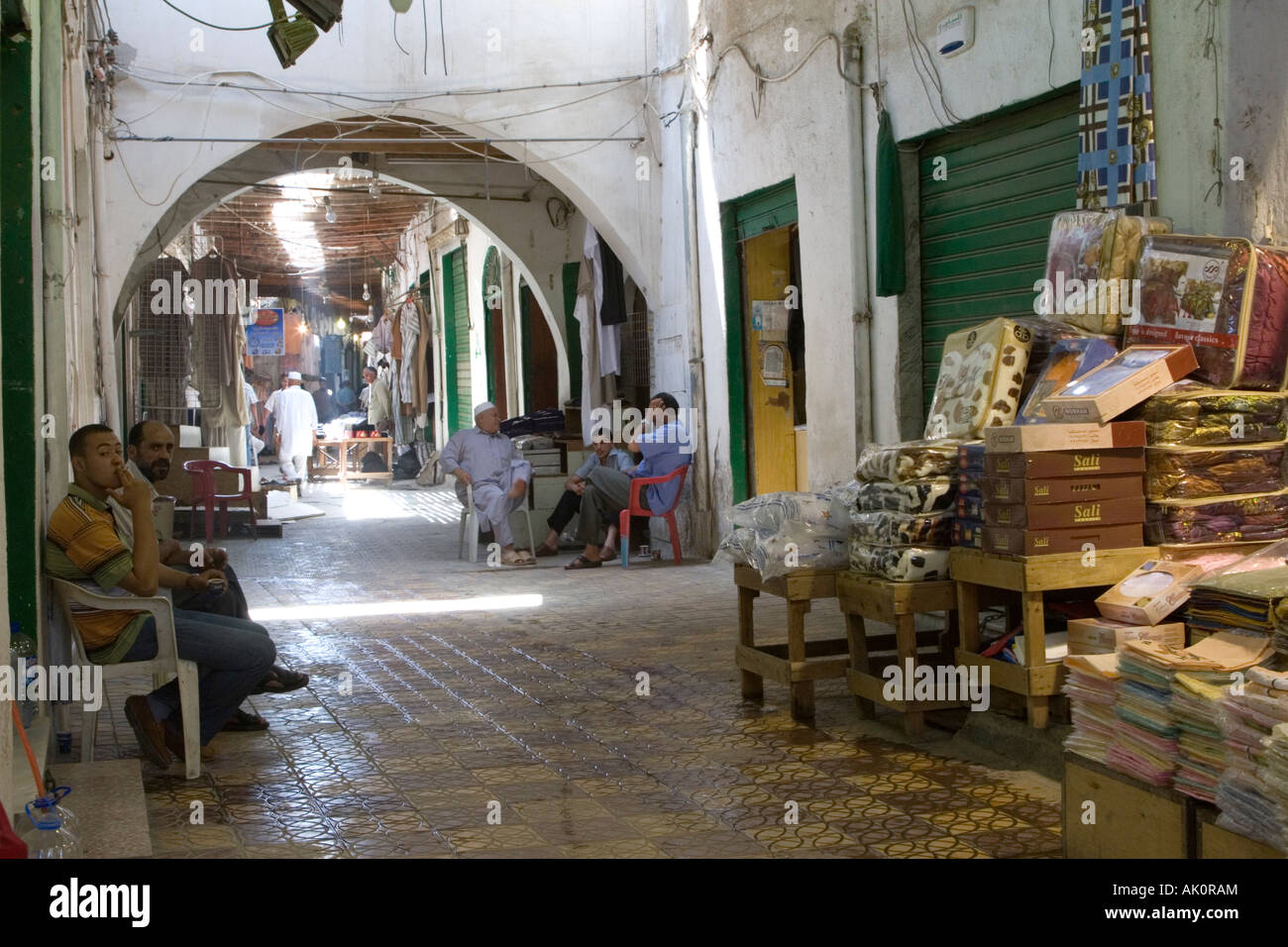Tripoli, Libya. Street Scene, Covered Market Stock Photo - Alamy