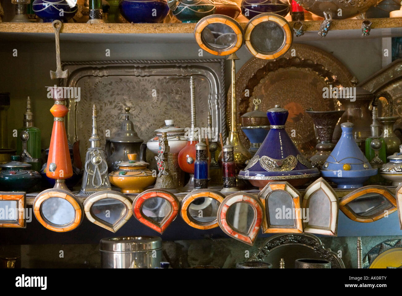 Tripoli, Libya. Antique Cosmetic Jars, Metal Ware, Glassware, Mirror ...