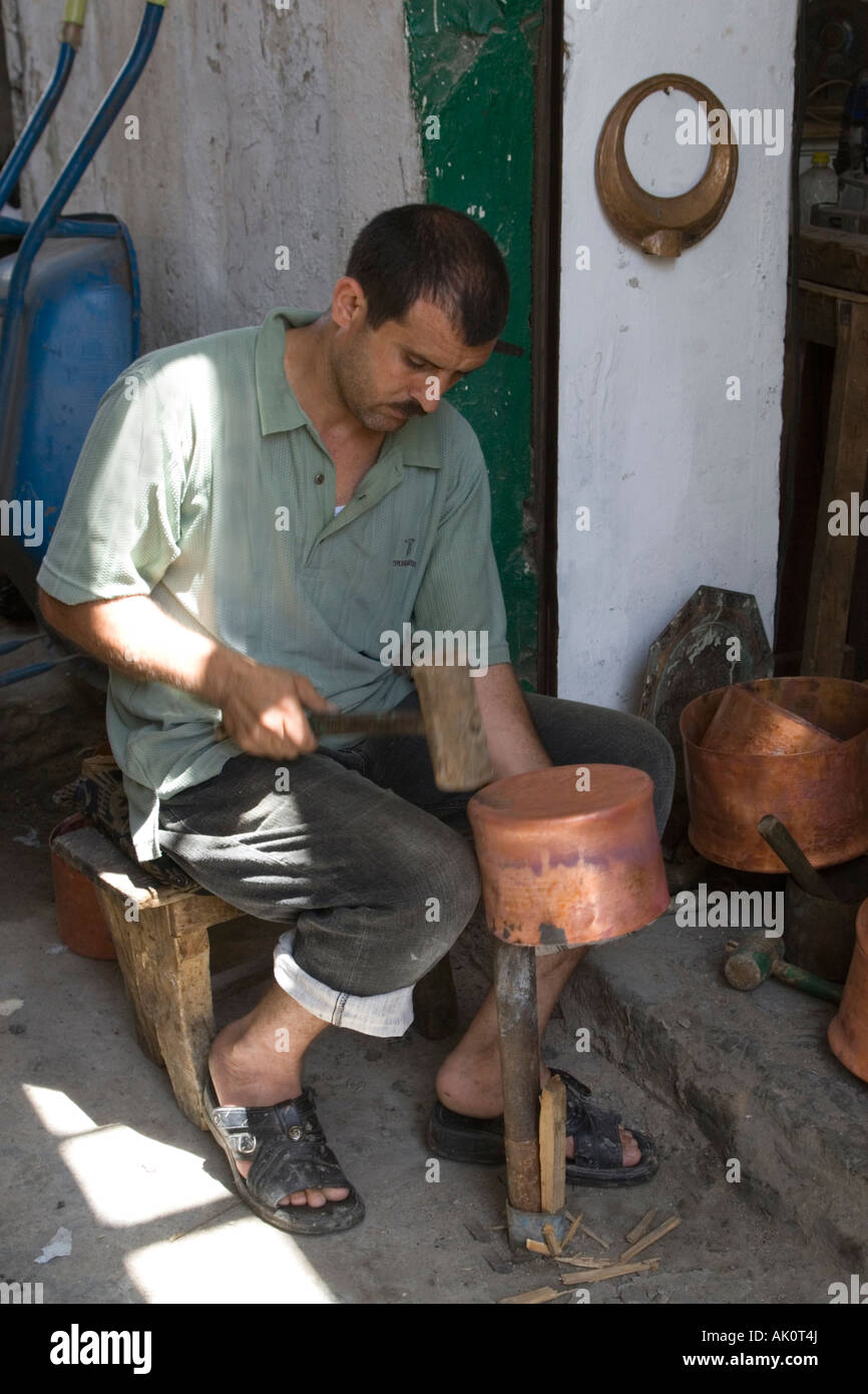 Libya copper souk handicraft artisan pot hi-res stock photography and ...