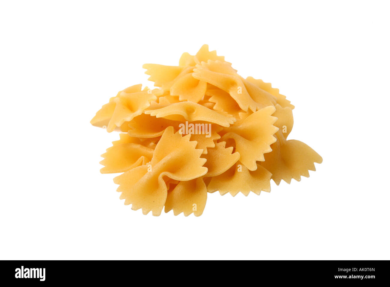 Farfalle pasta cut-out Stock Photo - Alamy