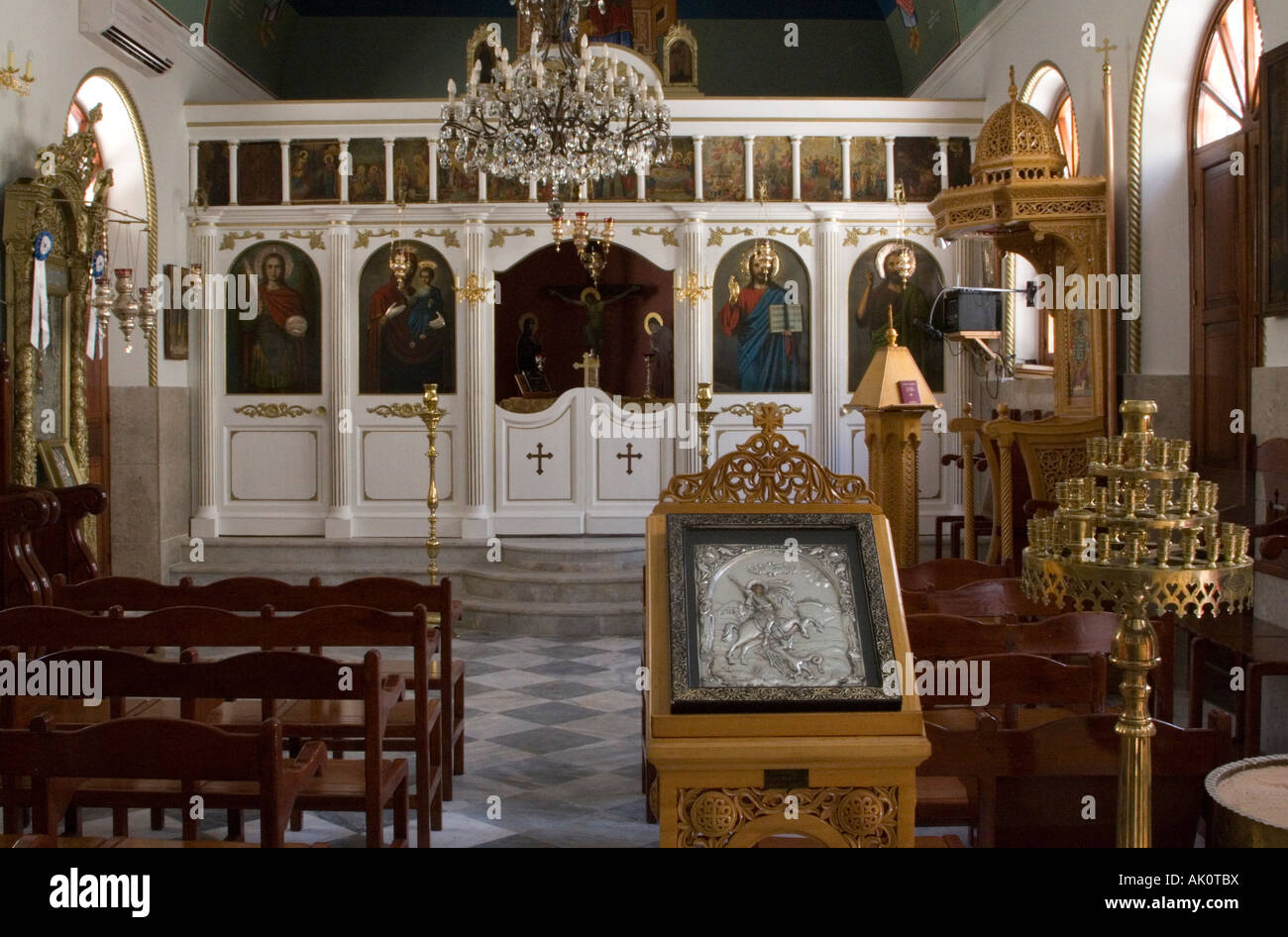 Tripoli, Libya. Greek Orthodox Church Interior, Tripoli Medina Stock ...