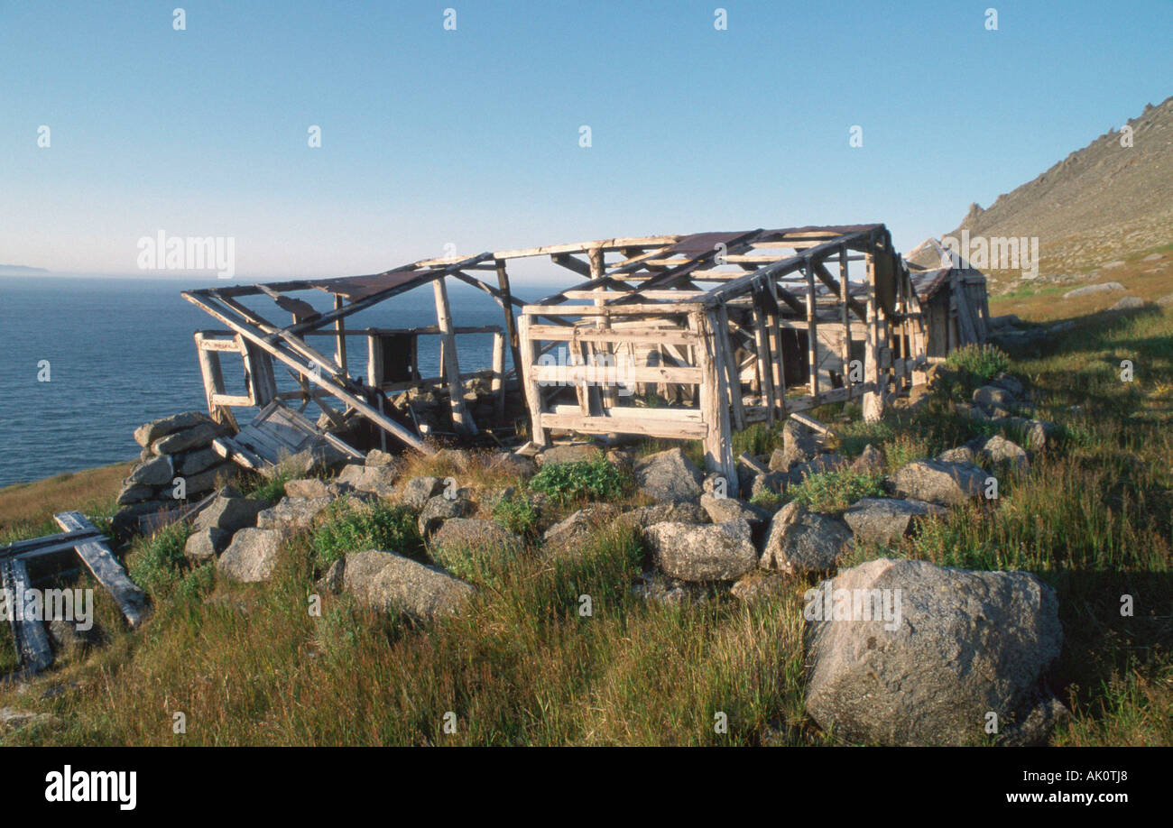 Deserted Whaling Station / Naukan Stock Photo - Alamy
