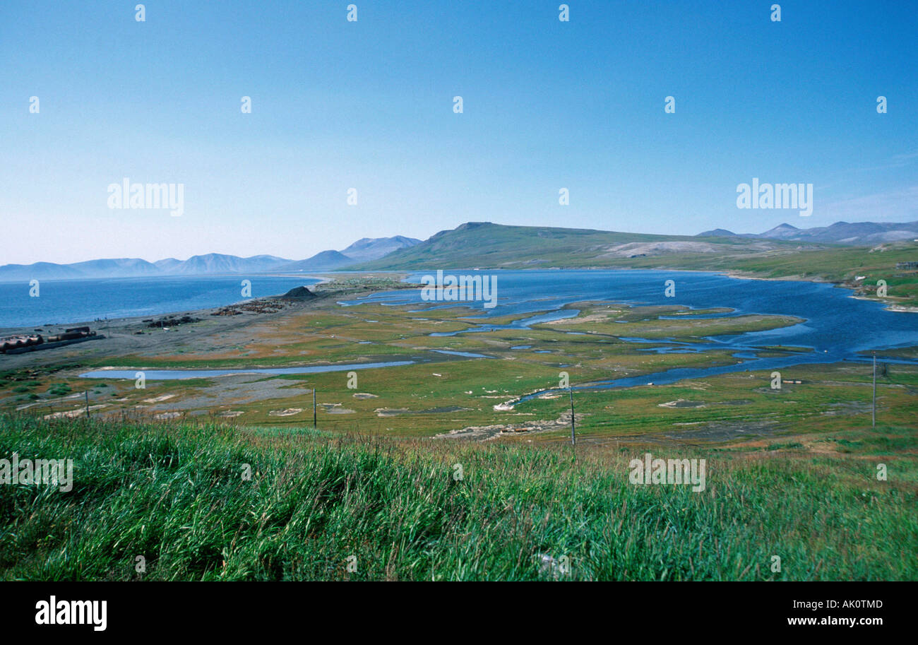 View over Bering sea Stock Photo - Alamy