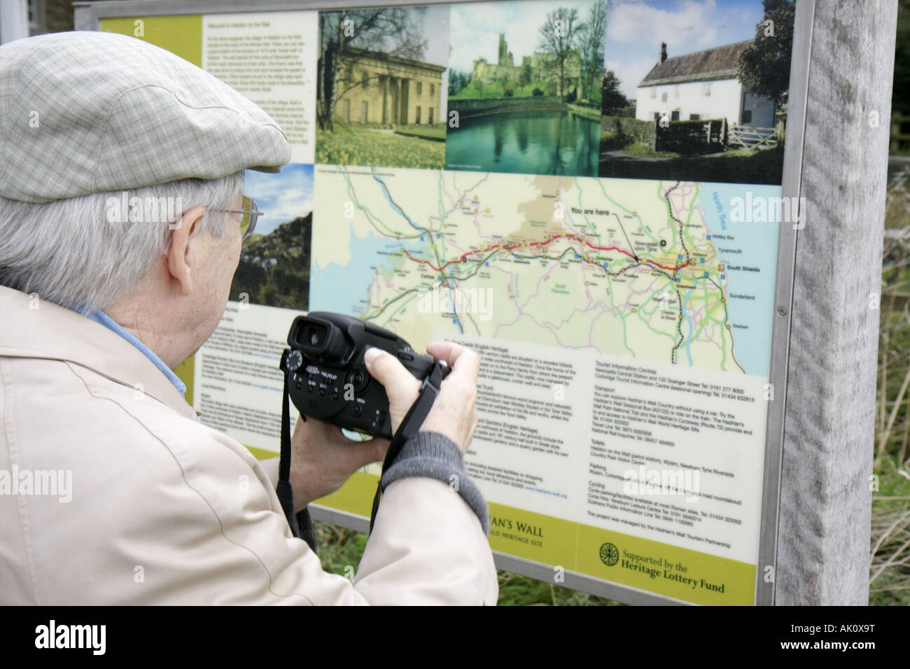 Hadrians wall map hi-res stock photography and images - Alamy