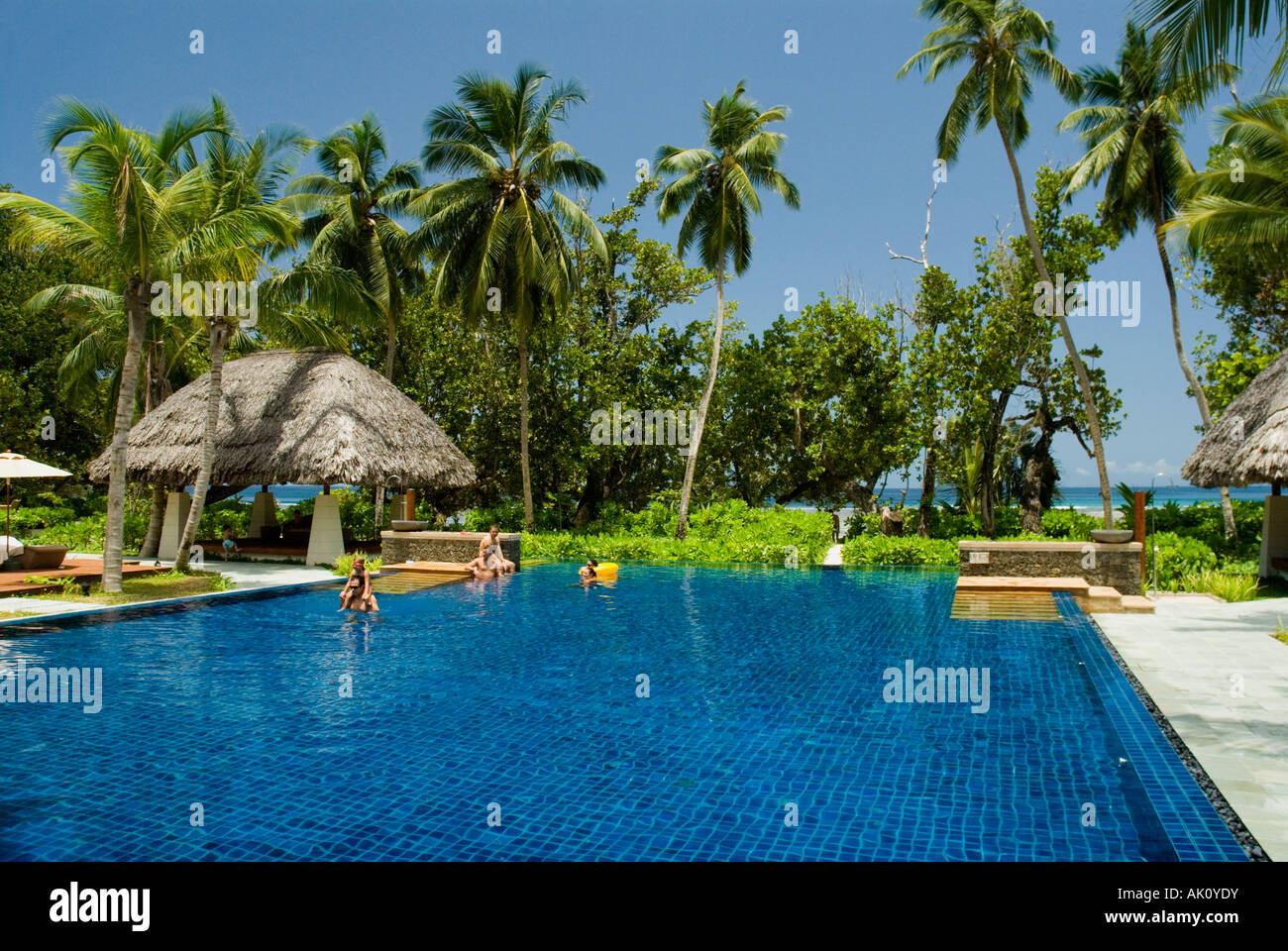 Swimming pool and surrounds Labriz Resort Silhouette Island Seychelles ...