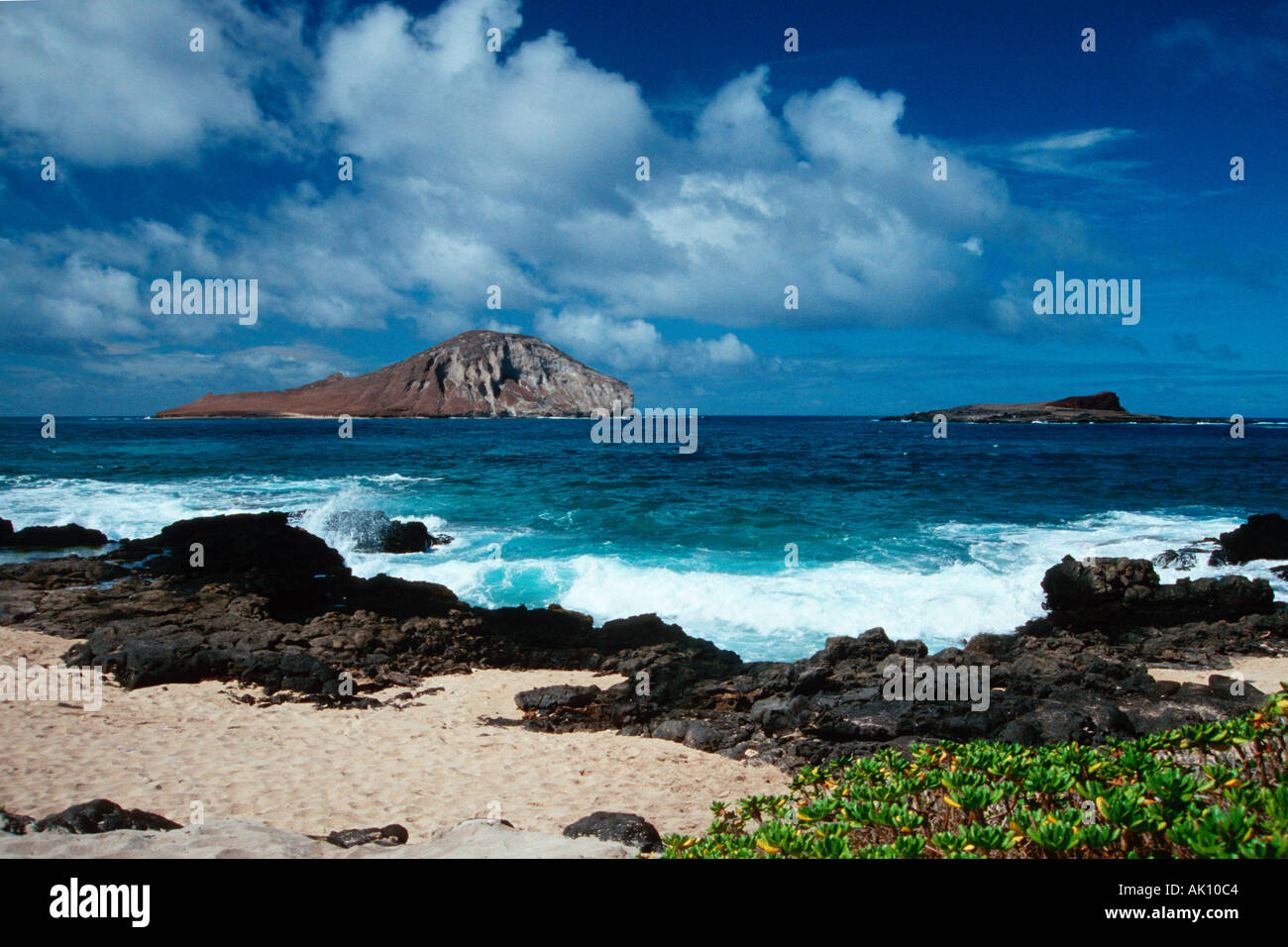 Makapu u beach park and Manana Island East Oahu Hawaii N Pacific Stock ...