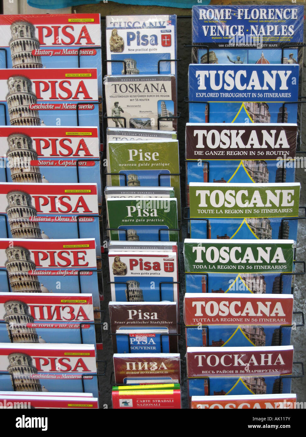 Guidebooks of Pisa Stock Photo - Alamy