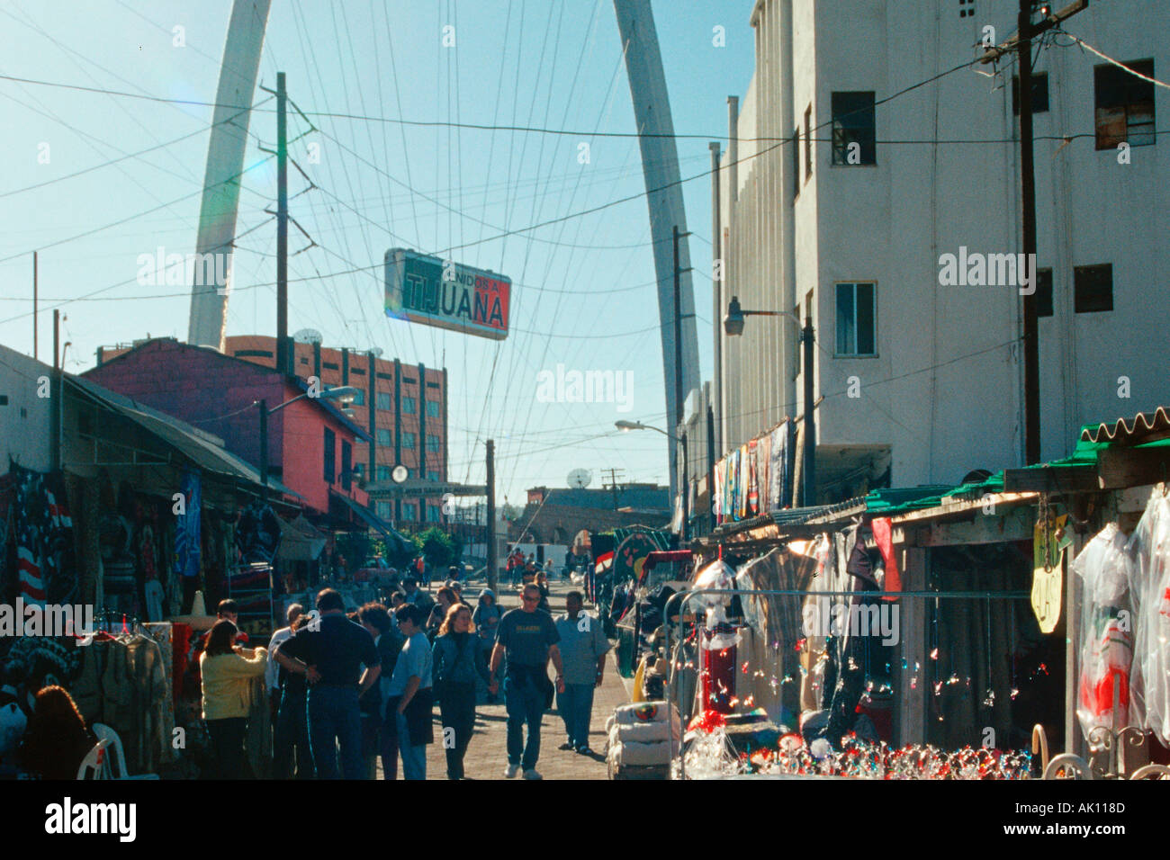 Local commerce and city landmark Tijuana Mexico Stock Photo - Alamy