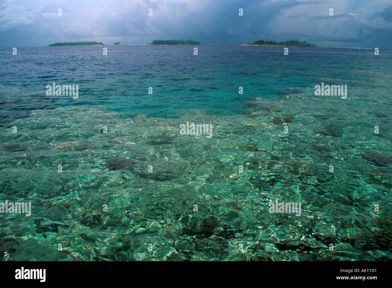 Rainstorm over lagoon Mili Marshall Islands N Pacific Stock Photo - Alamy