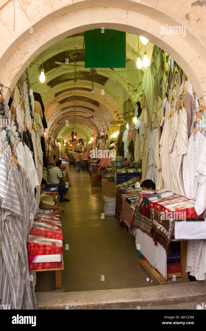 Tripoli, Libya. Men's Clothing Suq, Tripoli Medina Stock Photo - Alamy