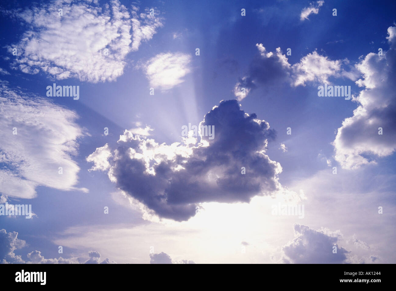 Cloud with a silver lining Stock Photo - Alamy