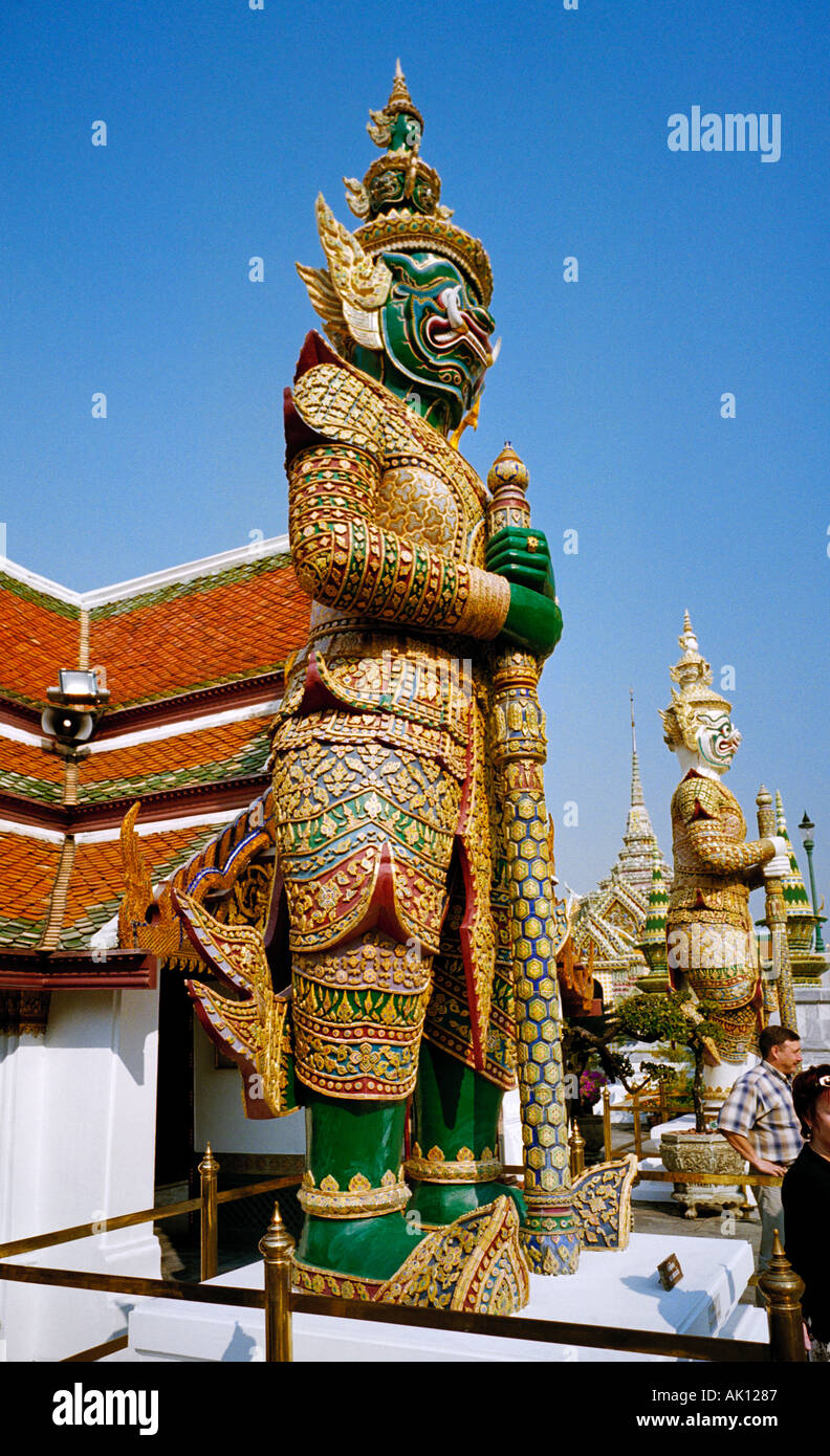 Royal Grand Palace Bangkok Thailand - A statue of a giant mythical ...