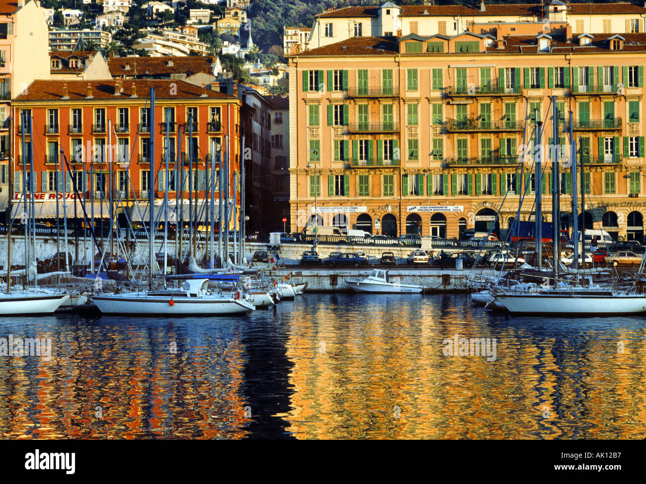 THE NICE HARBOUR FRENCH RIVIERA FRANCE Stock Photo - Alamy