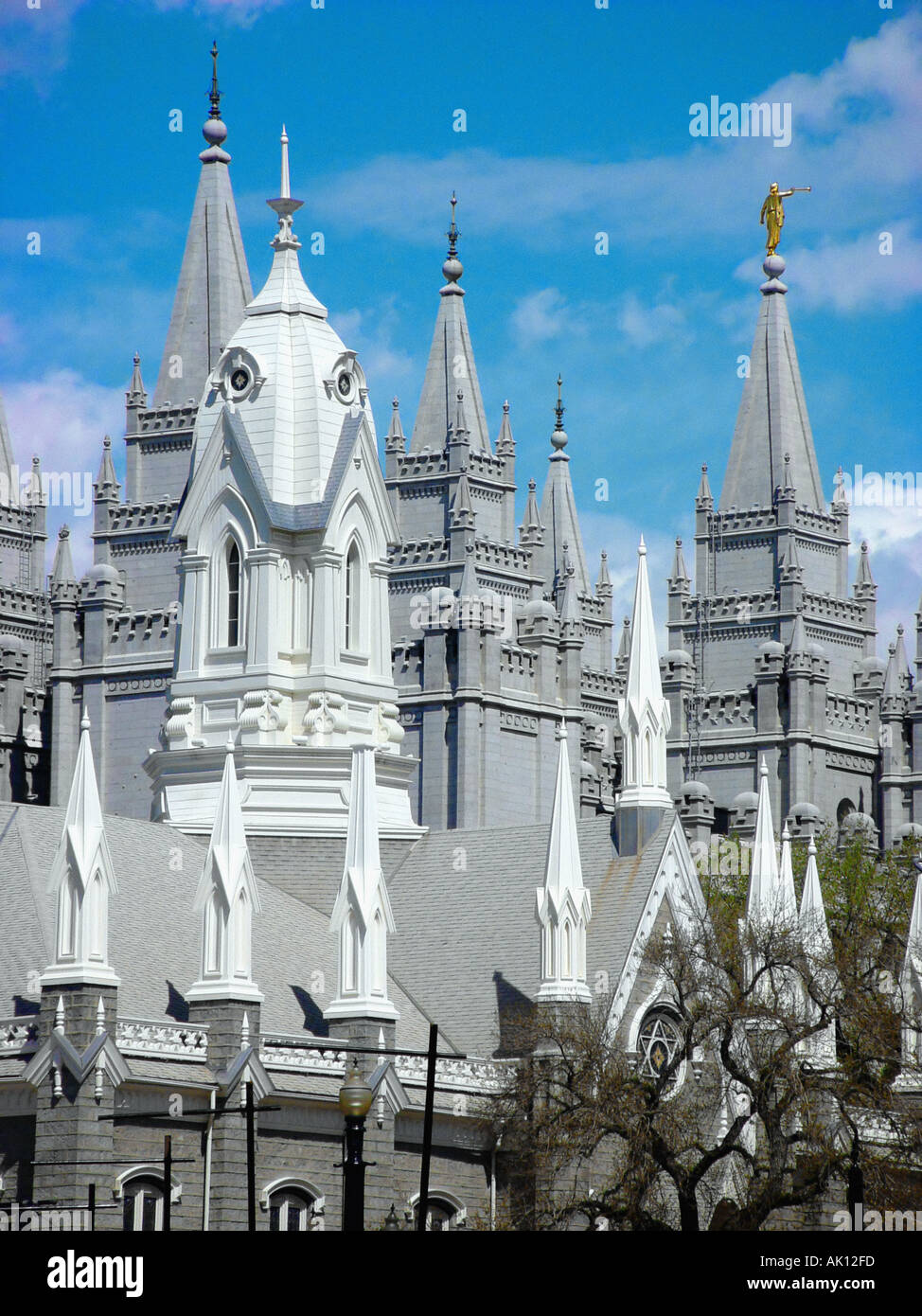 Mormon Temple and Assembly Hall Salt Lake City Utah Stock Photo - Alamy