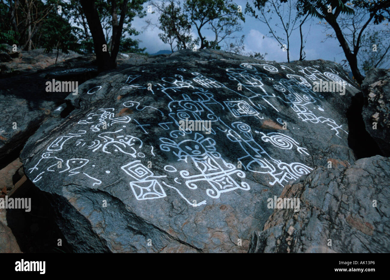 Rock drawing / Petroglyph Stock Photo - Alamy