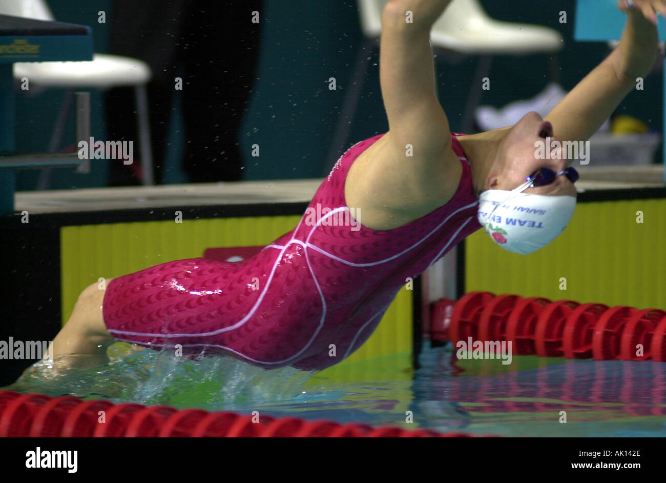 SARAH PRICE ENG WNS 50M BACKSTROKE Stock Photo - Alamy