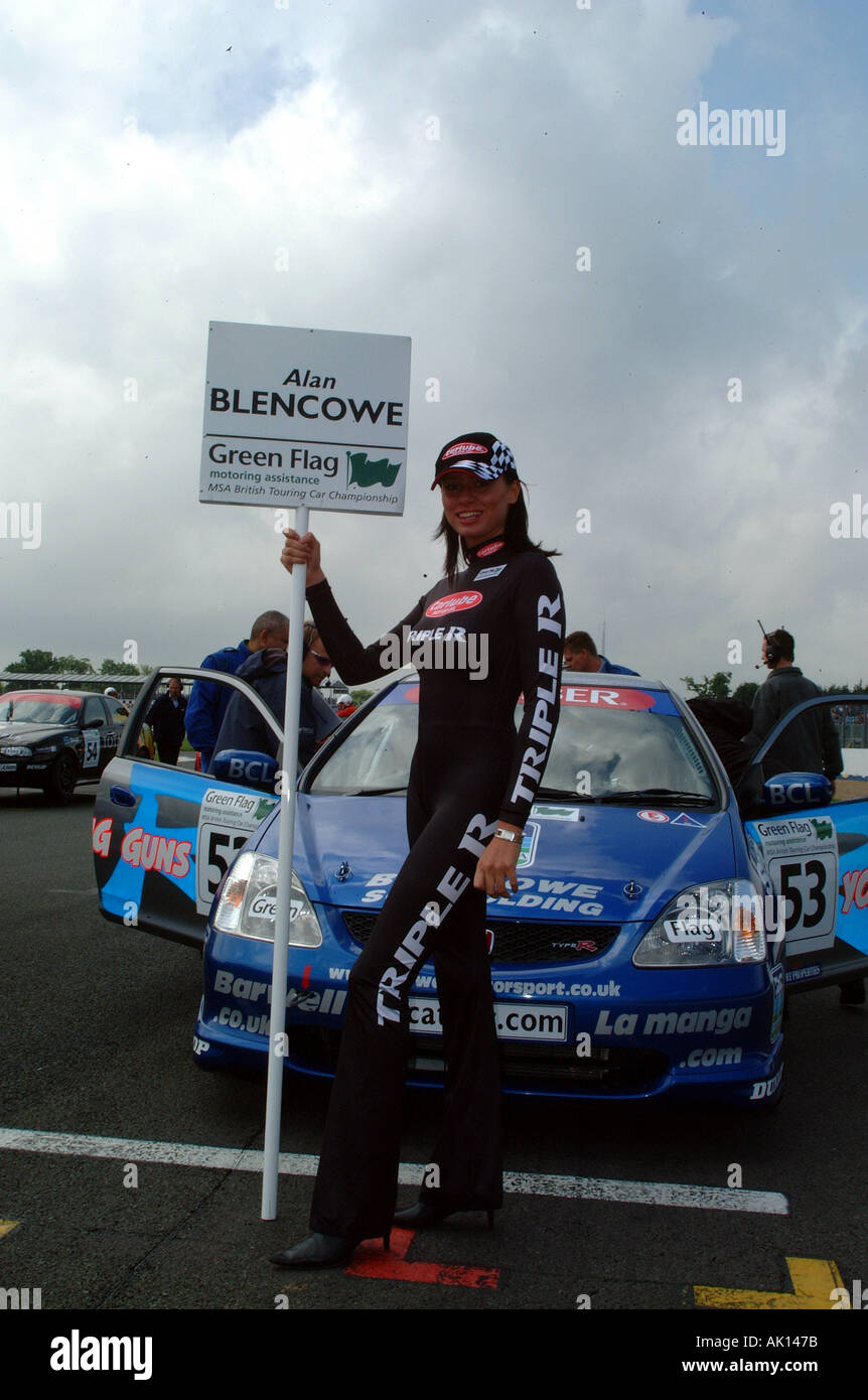 Grid girl silverstone hi-res stock photography and images - Alamy