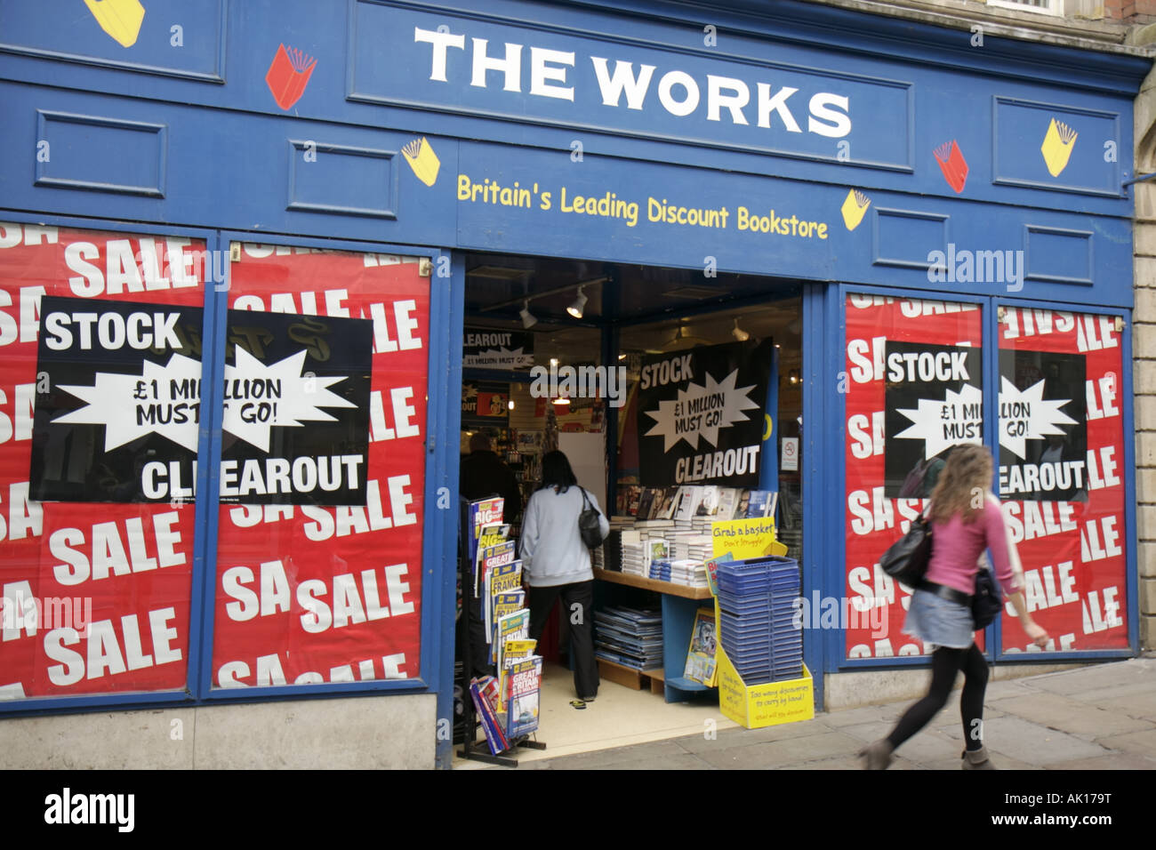 UK England County Durham,Durham City,Saddler Street,shopping shopper ...