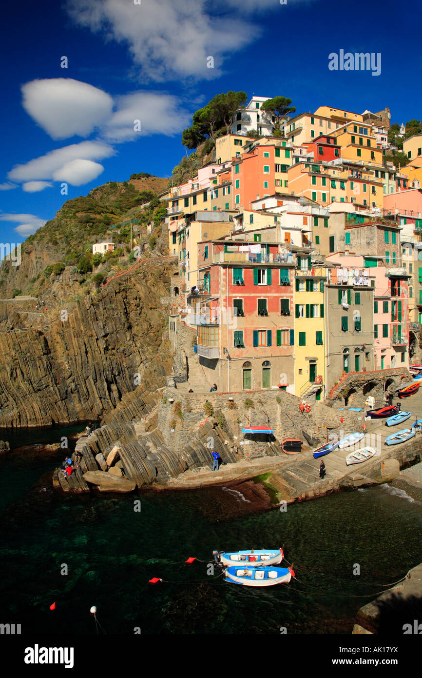 Riomaggiore, Cinque Terre, Liguria, Italy Stock Photo - Alamy