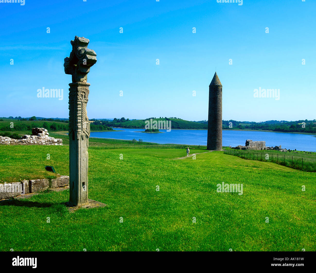 Devenish island tower hi-res stock photography and images - Alamy