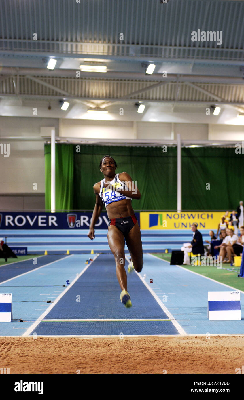 FIONA MAY WNS LONG JUMP Stock Photo - Alamy