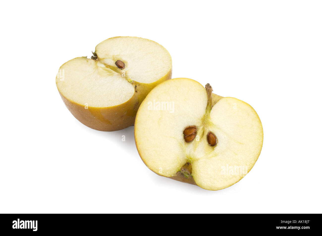 Egremont Russet apple cut open Stock Photo - Alamy