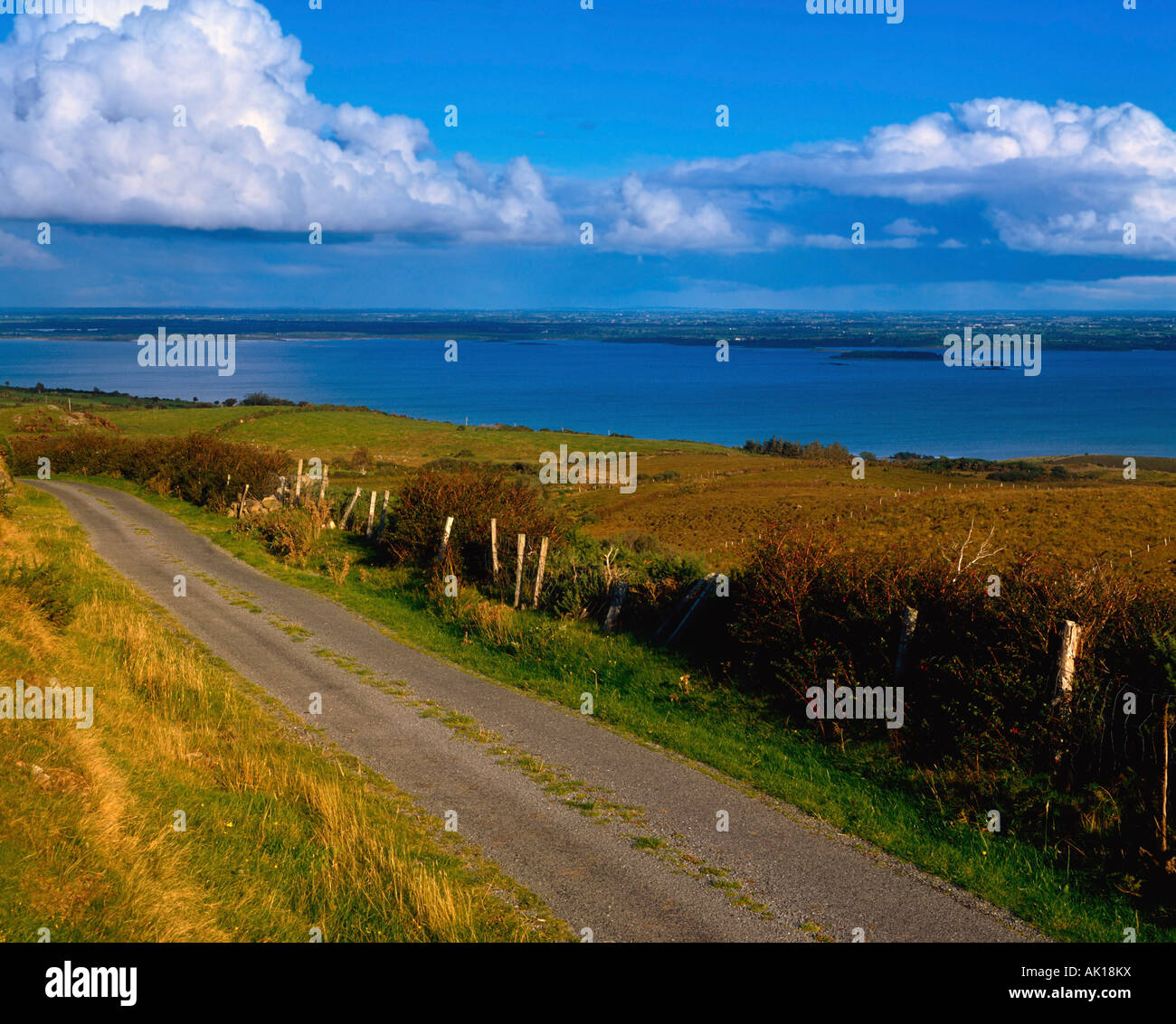 Lough Mask, County Mayo, Ireland, from Trean towards Ballinrobe Stock ...