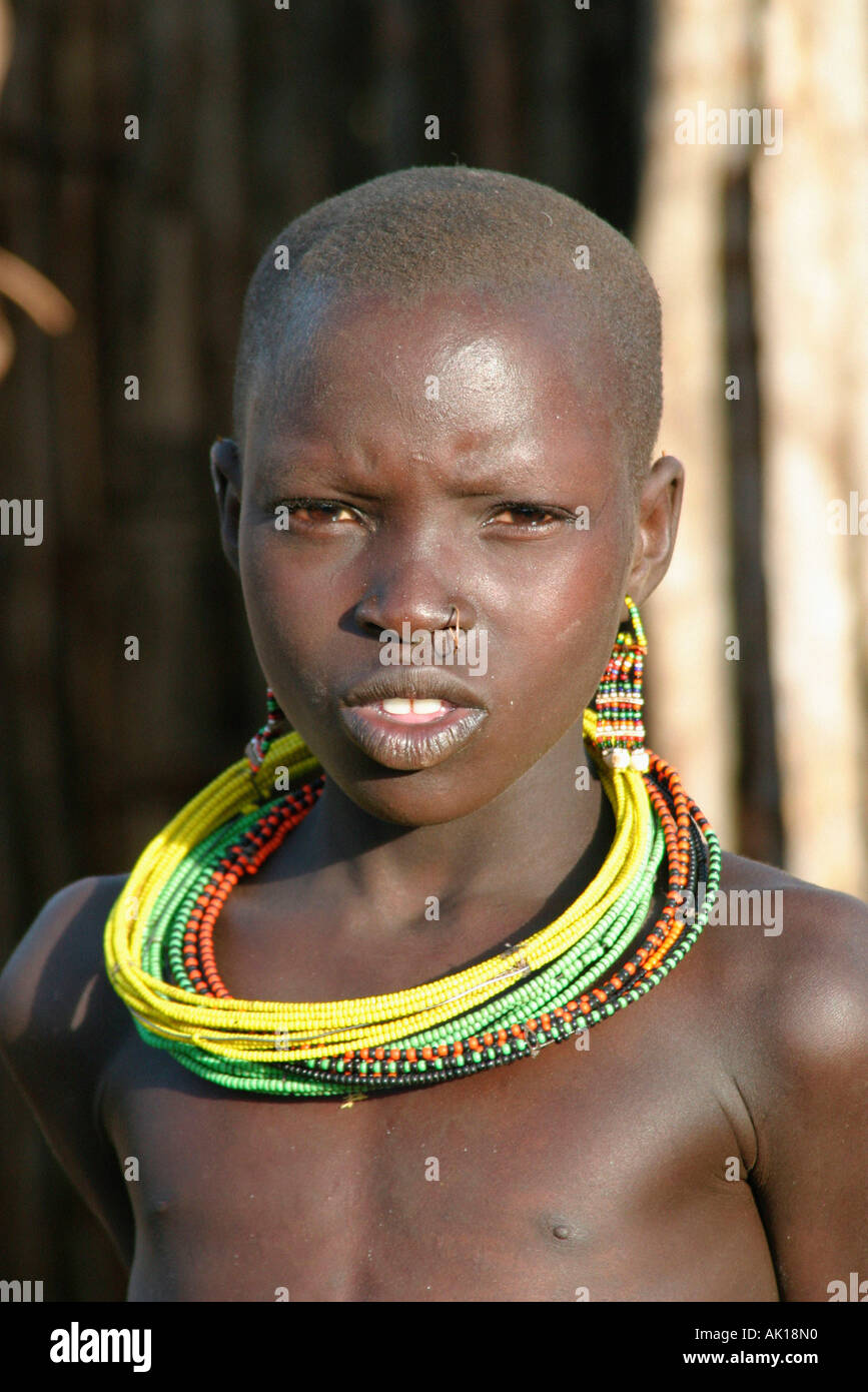 Toposa girl hi-res stock photography and images - Alamy