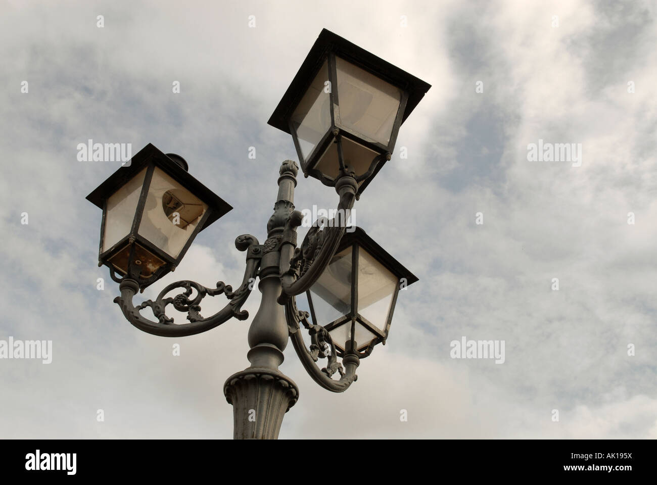 Old fashioned street lights Stock Photo - Alamy