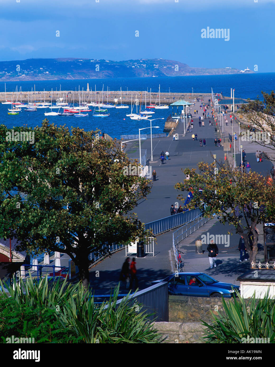 View to Howth Head from Dun Laoghaire, Dublin, Ireland Stock Photo - Alamy