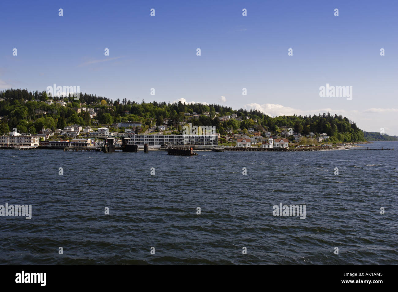 View of Mukilteo, Puget Sound, Washington State, USA Stock Photo - Alamy