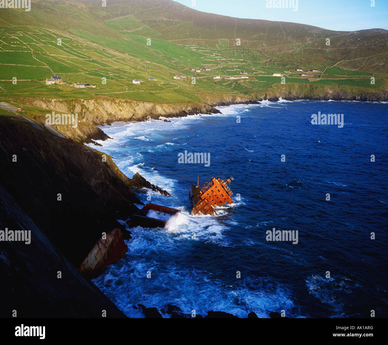 Wreck of the Ranga, Slea Head, Co Kerry, Ireland Stock Photo - Alamy