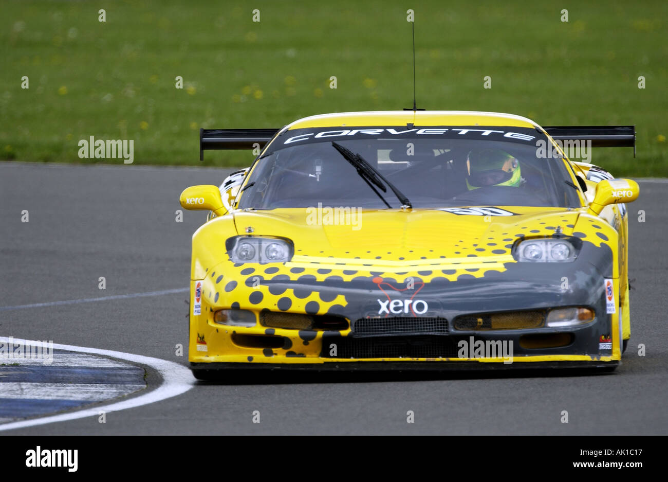 GT SILVERSTONE 250503 PETER LE BAS RICKY COLE CORVETTE C5 Stock Photo ...