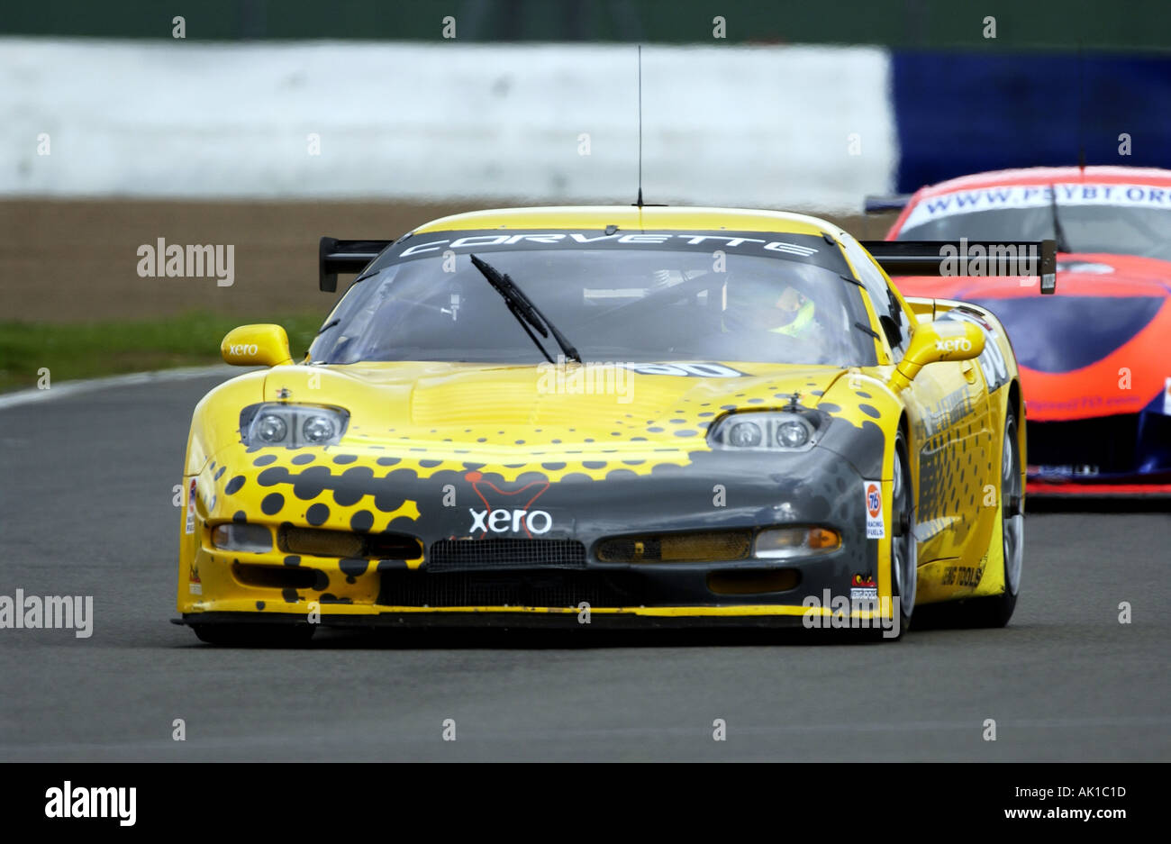 GT SILVERSTONE 250503 PETER LE BAS RICKY COLE CORVETTE C5 Stock Photo ...