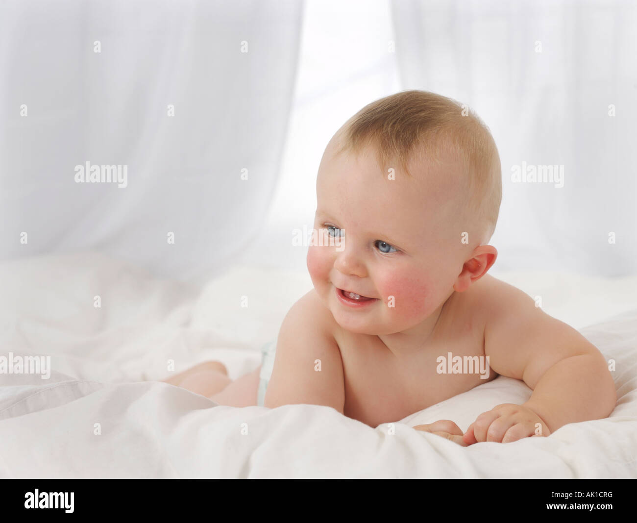 Smiling baby boy Stock Photo - Alamy