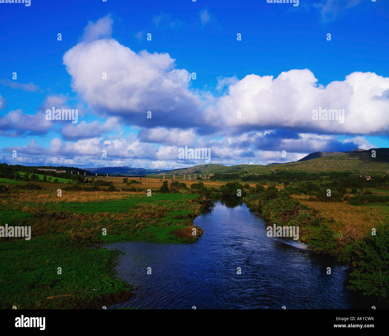 Co Donegal, remains of a viaduct, Drumnacarry near Creeslough, Ireland ...
