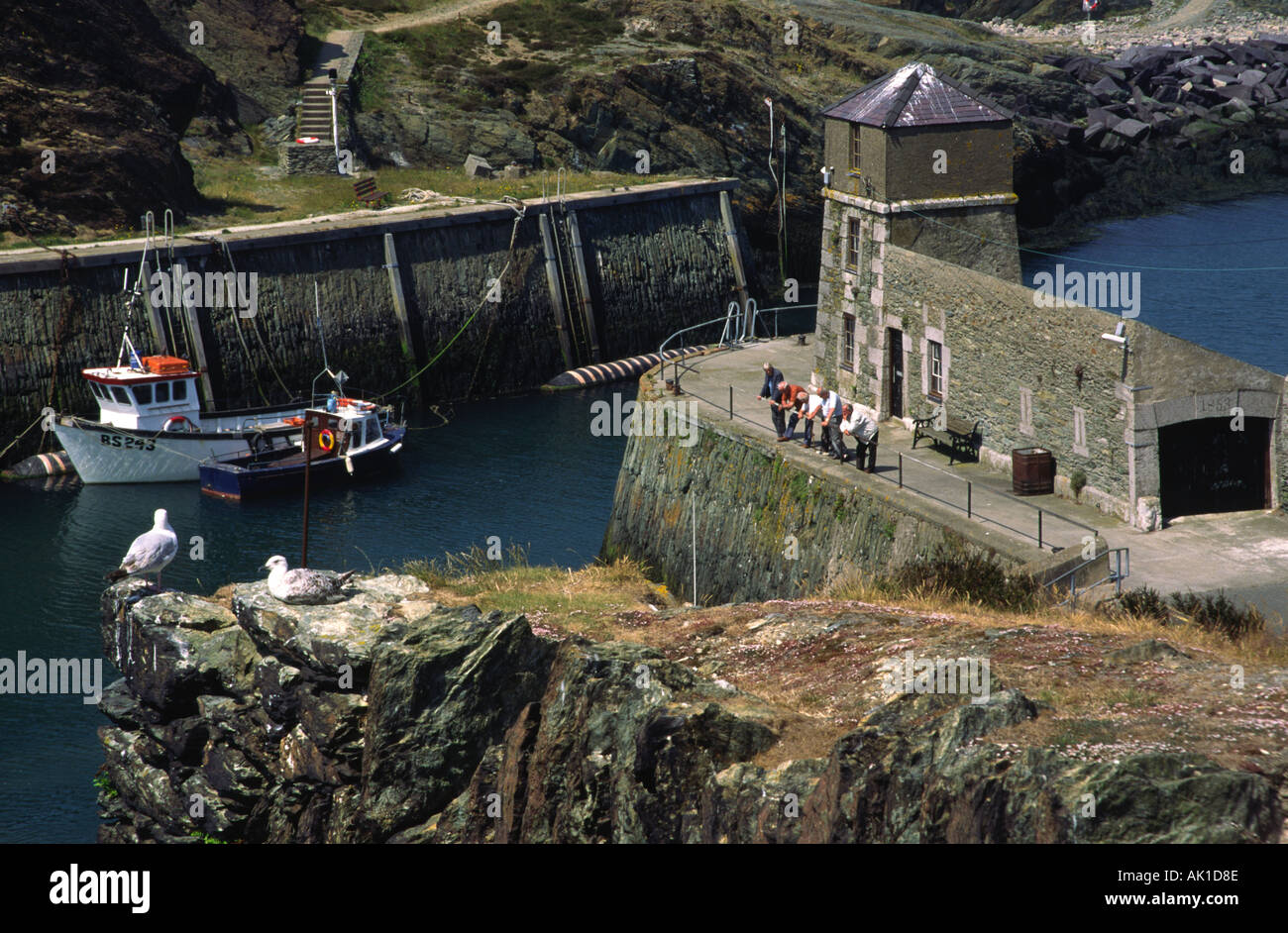 Amlwch Port used for the shipping of copper from the nearby mines on ...