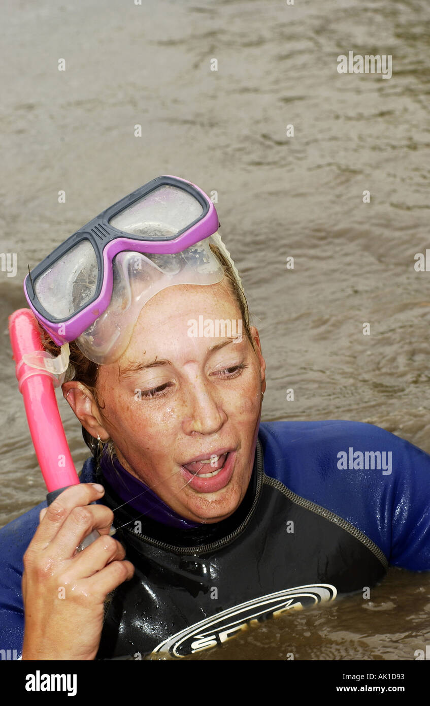 BOG SNORKELLING CHAMPS MONDAY 25TH AUGUST 2003 WALES Stock Photo - Alamy