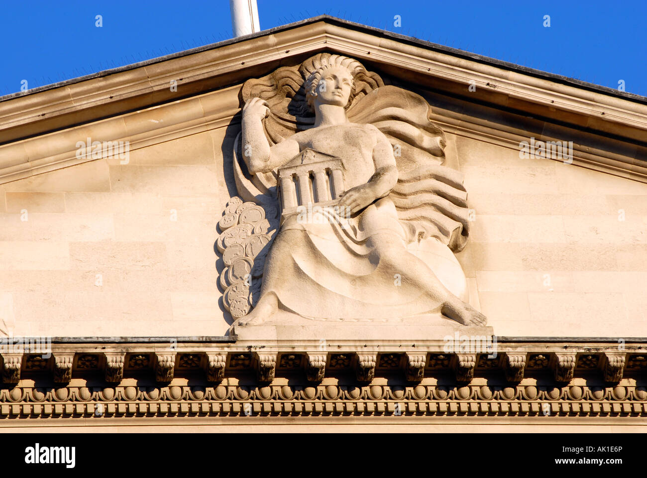 The Bank of England in Threadneedle Street London UK Sometimes called ...