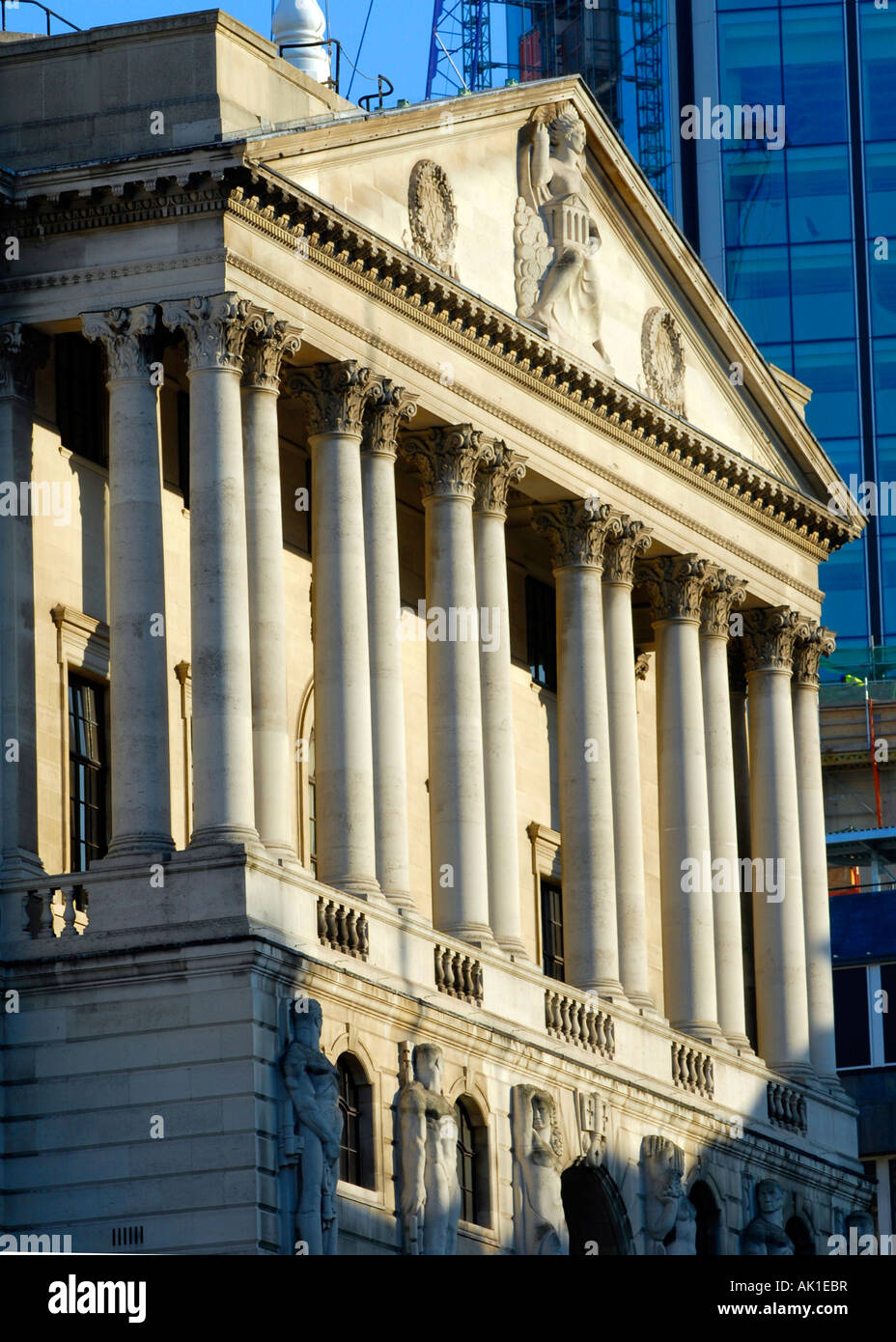The Bank of England in Threadneedle Street London UK Sometimes called ...
