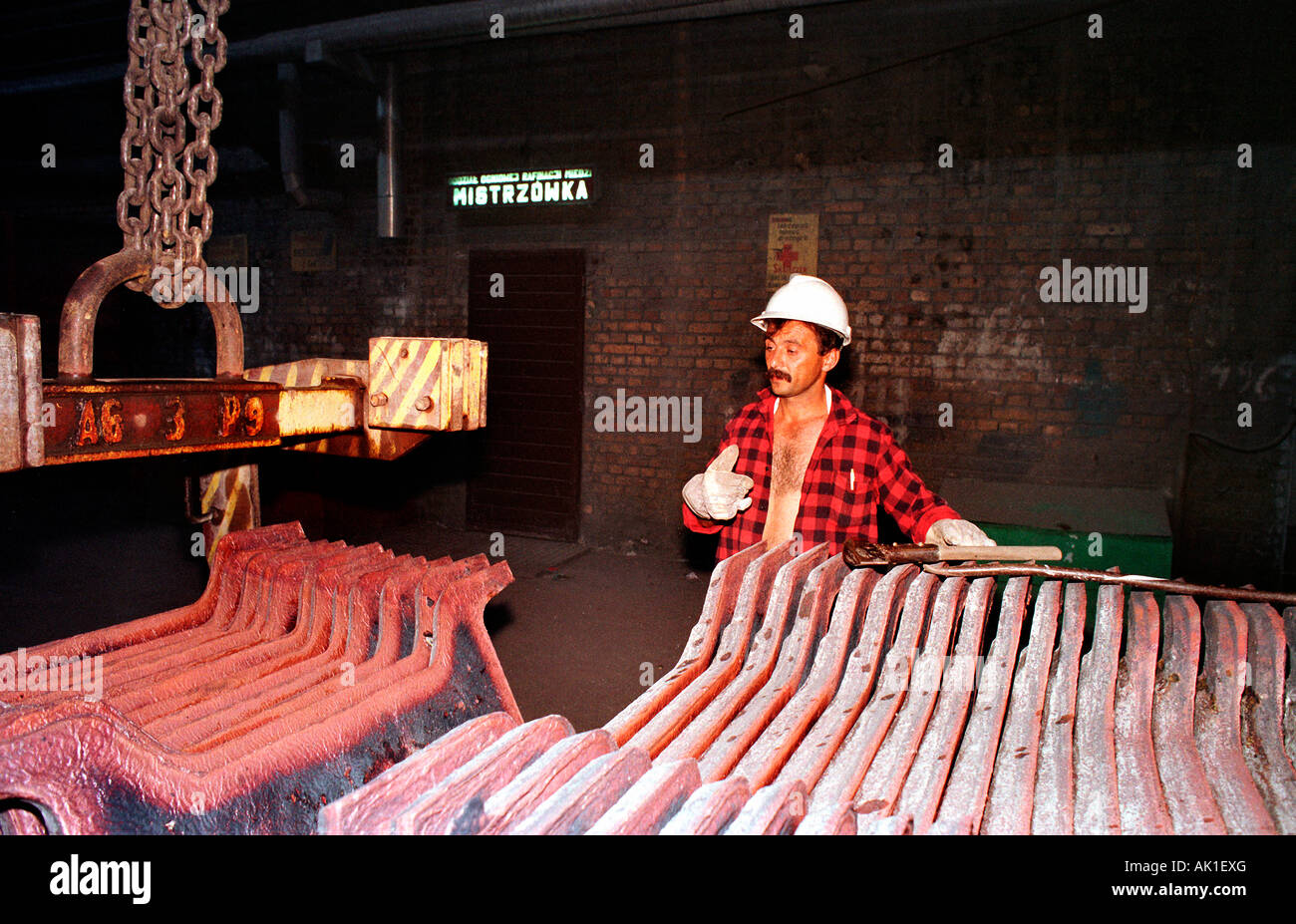 Aluminium smelter worker hi-res stock photography and images - Alamy