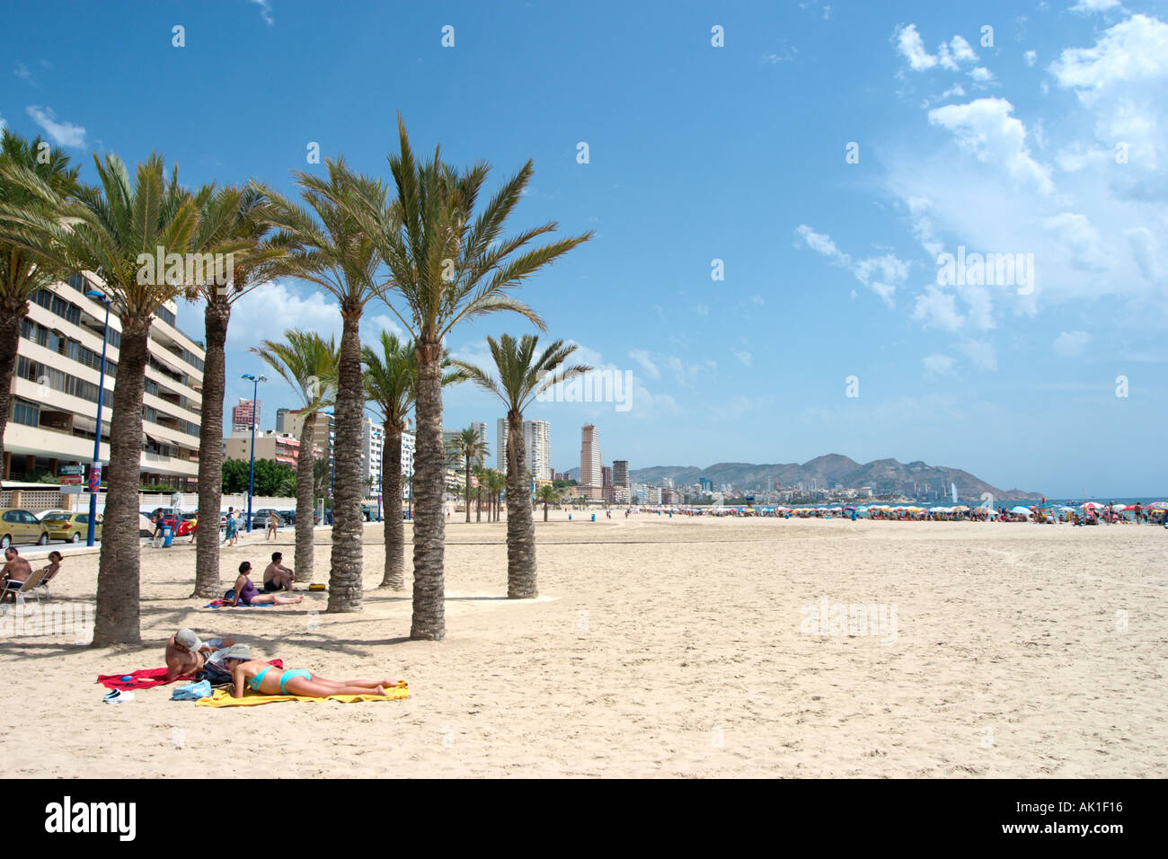Beach promenade poniente beach benidorm hi-res stock photography and ...