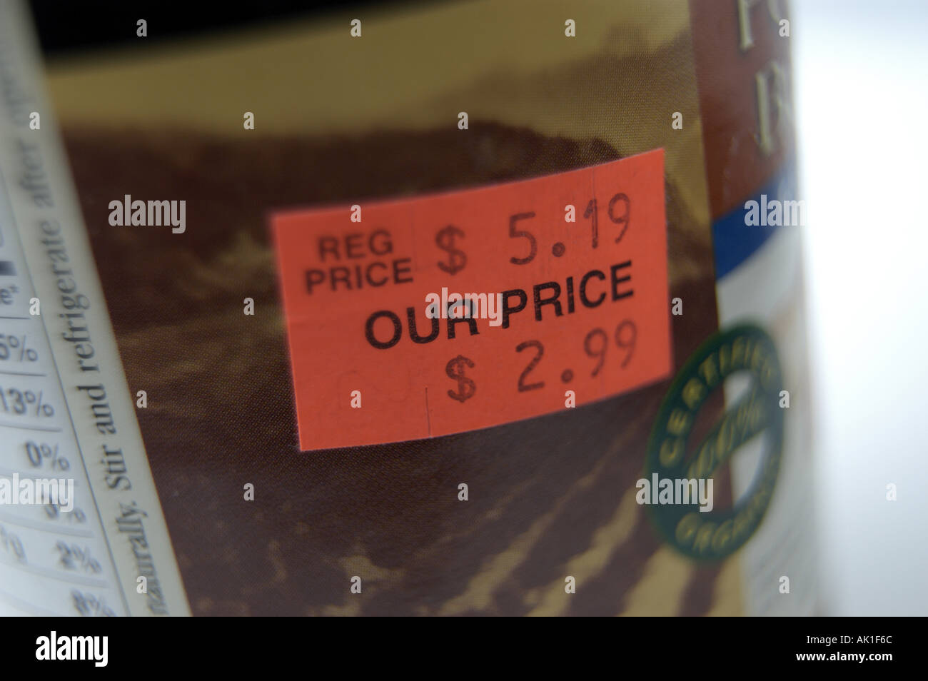 Our price orange sign letters and numbers horizontal Stock Photo - Alamy