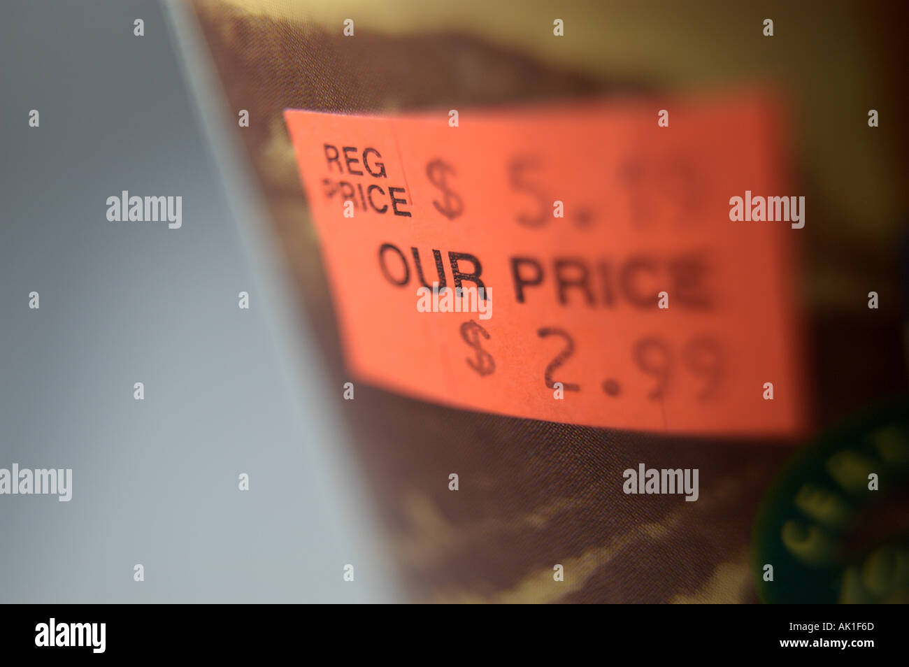 Our price orange sign letters and numbers horizontal Stock Photo - Alamy