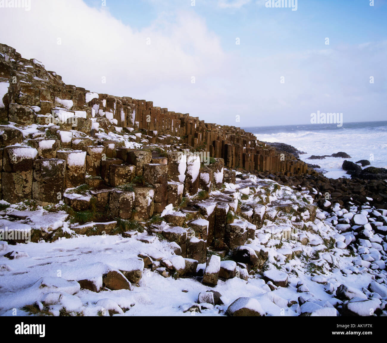 Giant's Causeway, County Antrim, Ireland, Basalt Columns Stock Photo ...