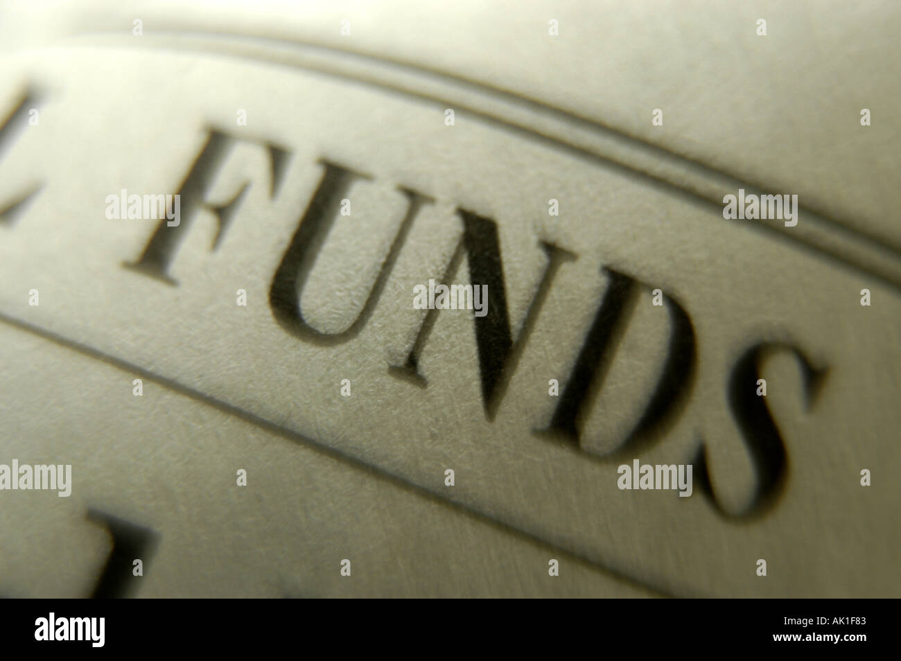 Funds printed on paper horizontal Stock Photo - Alamy