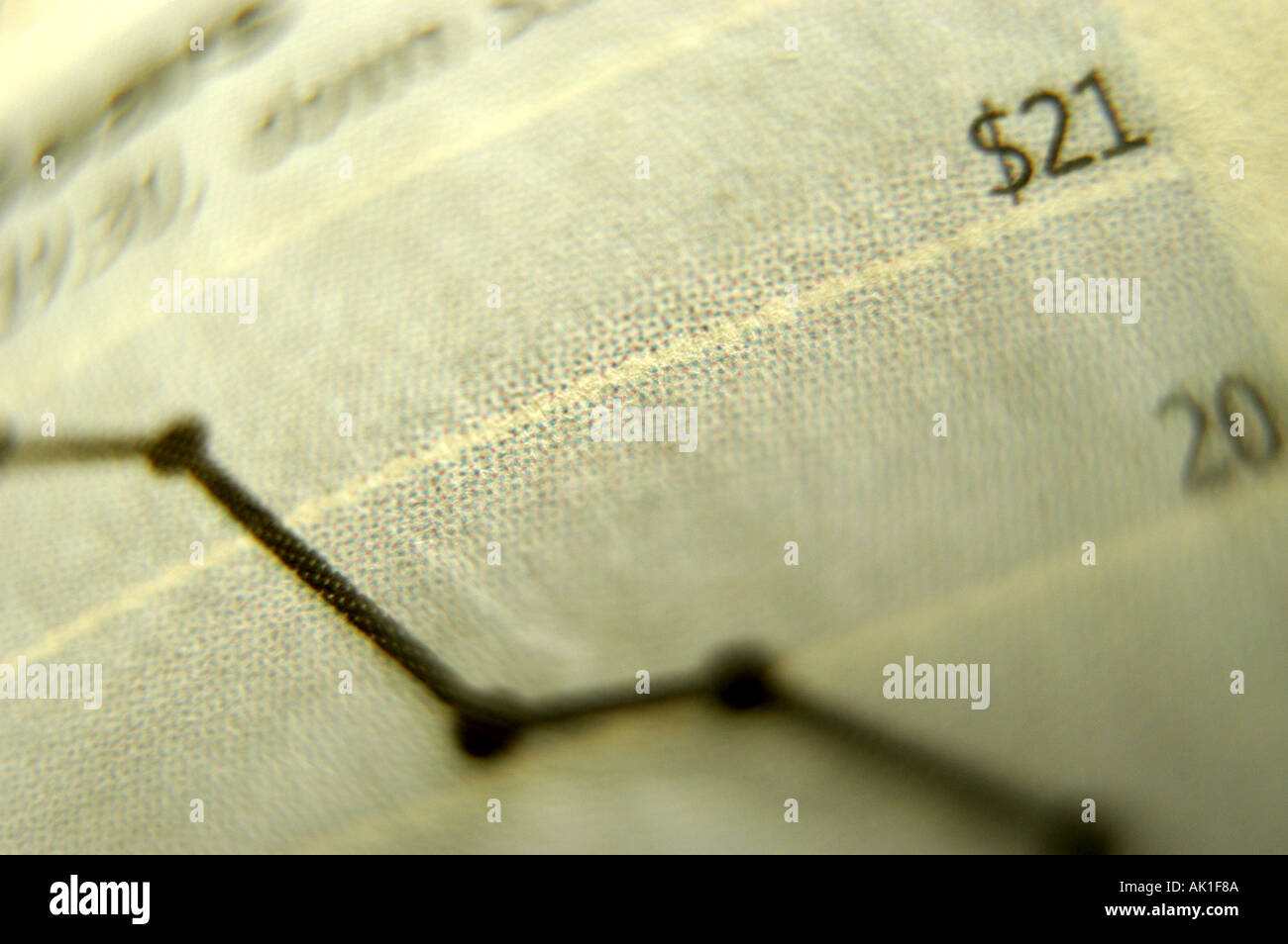 Graph on paper index stocks horizontal Stock Photo - Alamy